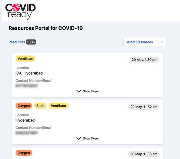 Adapt Ready builds free Covid-19 resources tracker in response to India ...